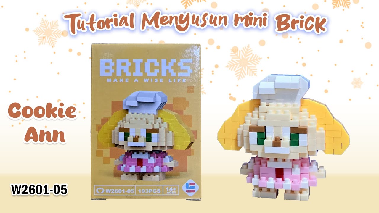 TUTORIAL MENYUSUN MINI LEGO BRICKS NANO BLOCKS MAKE A WISE LIFE W2601 ...