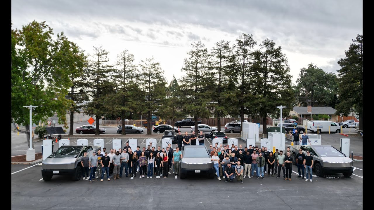 E80: TESLA unveils V4 Supercharger Cabinet - HUGE! - YouTube