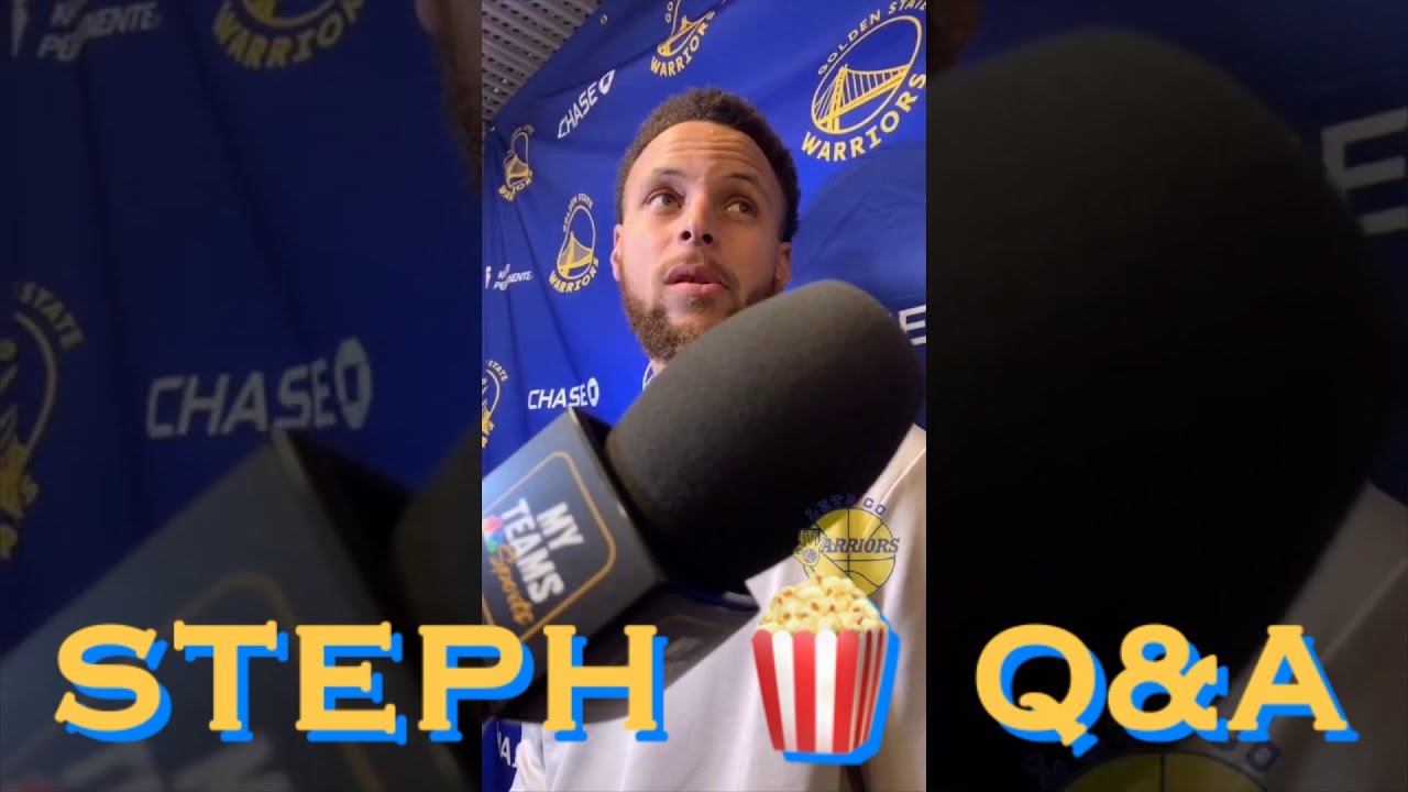 live[9:16] Steph Curry eats popcorn from an enormous bag then starts ...