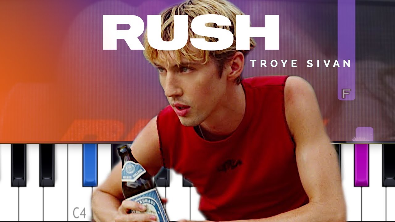 Troye Sivan - Rush (Piano Tutorial) - YouTube