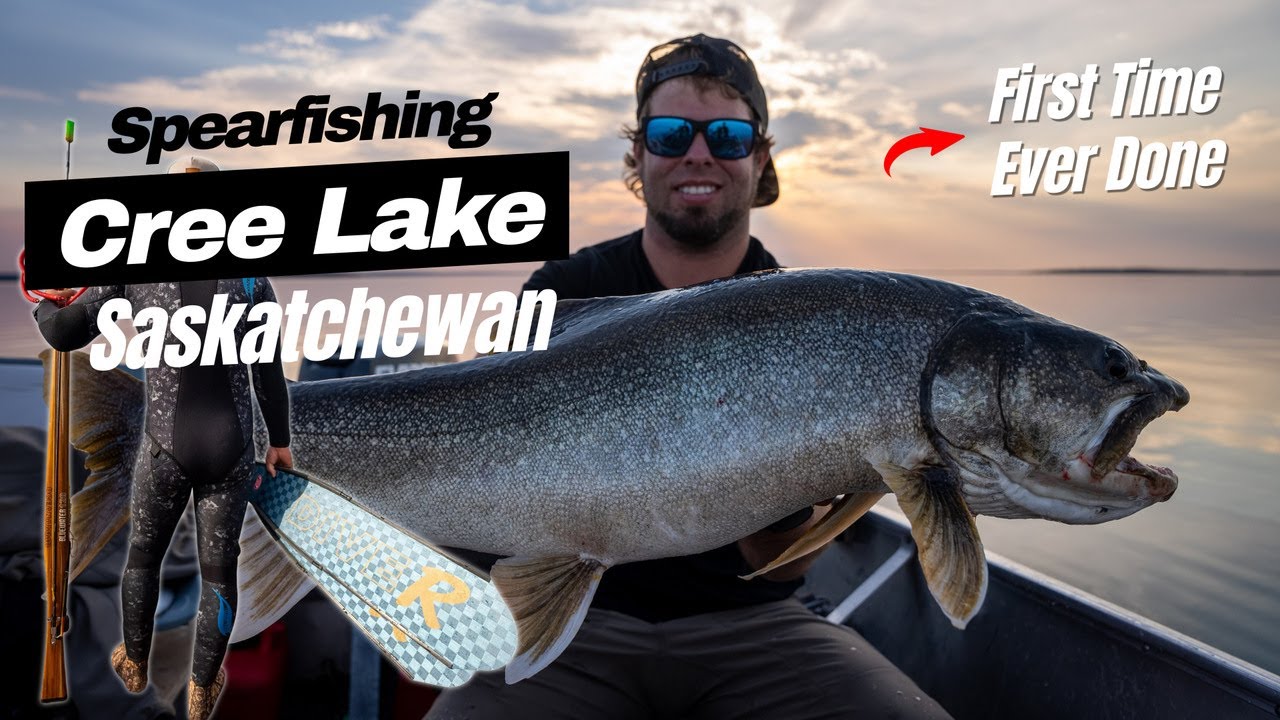 Spearfishing Cree Lake Saskatchewan - First Fish Ever Killed with a ...