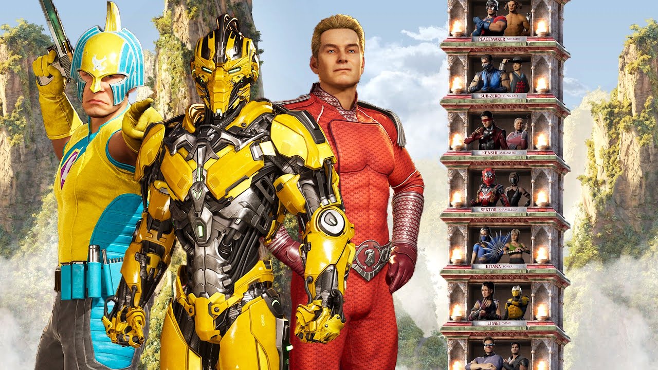 Peacemaker and Homelander with MK11 Cyrax Kameo Champion Klassic Tower ...