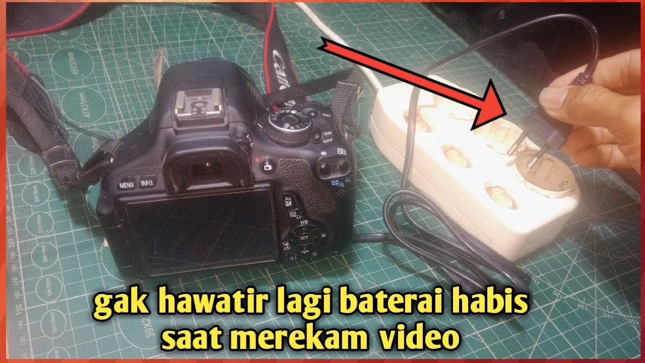 cara membuat baterai dummy Sendiri untuk camera DSLR - YouTube