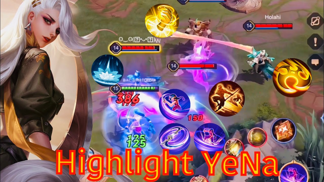 RoV : Highlight Yena : เเนวทางเล่นยีน่าโรม+การหาจังหวะการเล่น+การคอมโบ ...