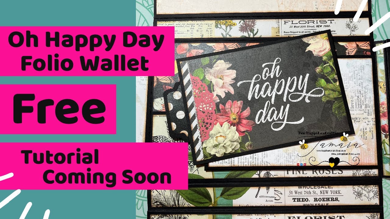 Oh Happy Day Folio Wallet || 🚨 FREE 🚨 Cutting Guide in description box ...