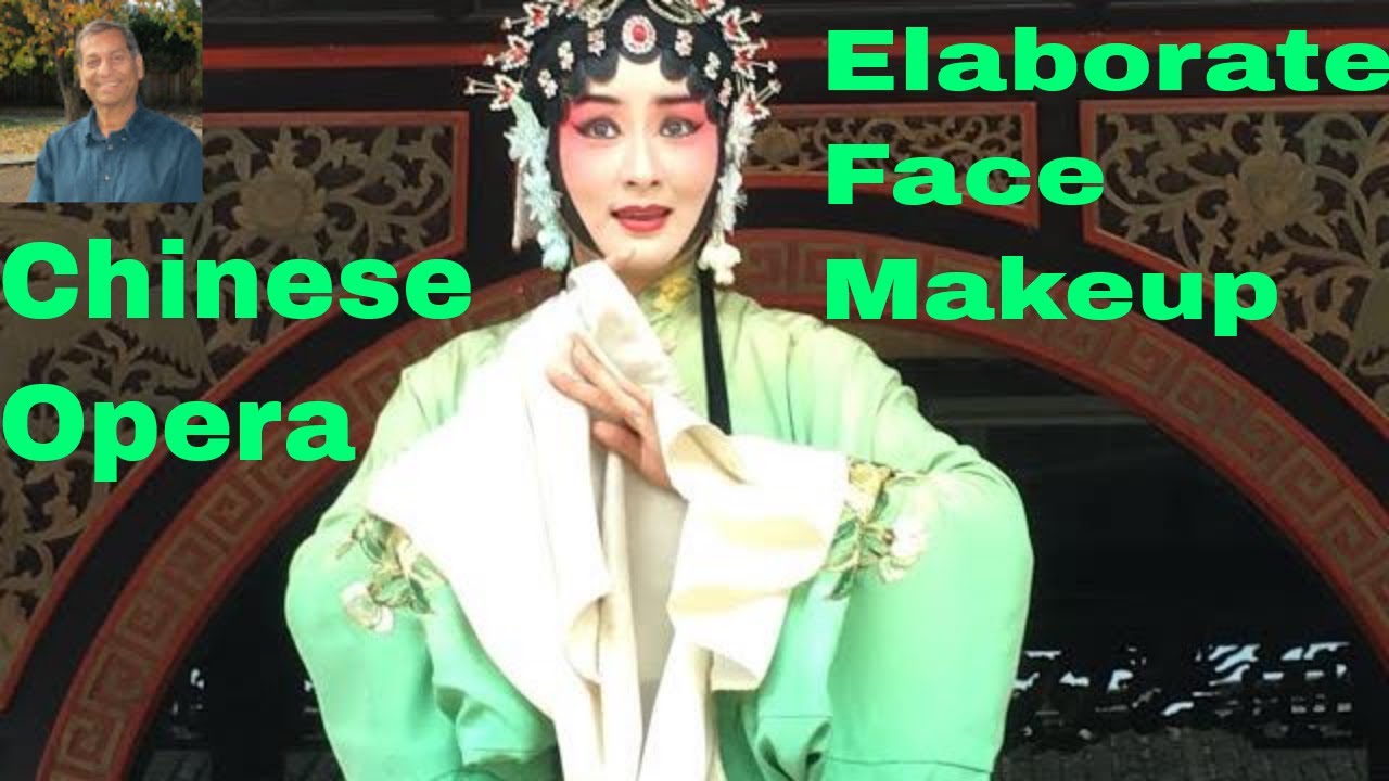 Elaborate Face Makeup for Chinese Opera,chinese opera,opera makeup ...