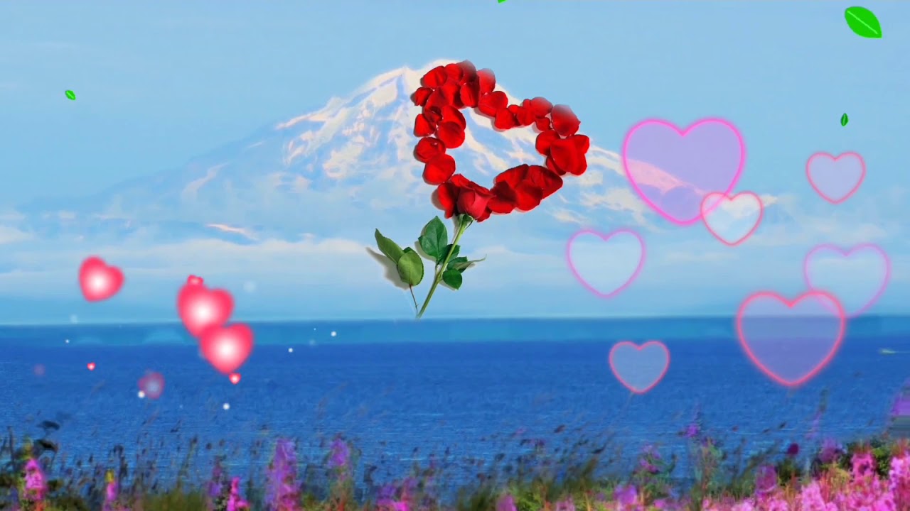 Heart background effect made by Green VFX & Art - YouTube