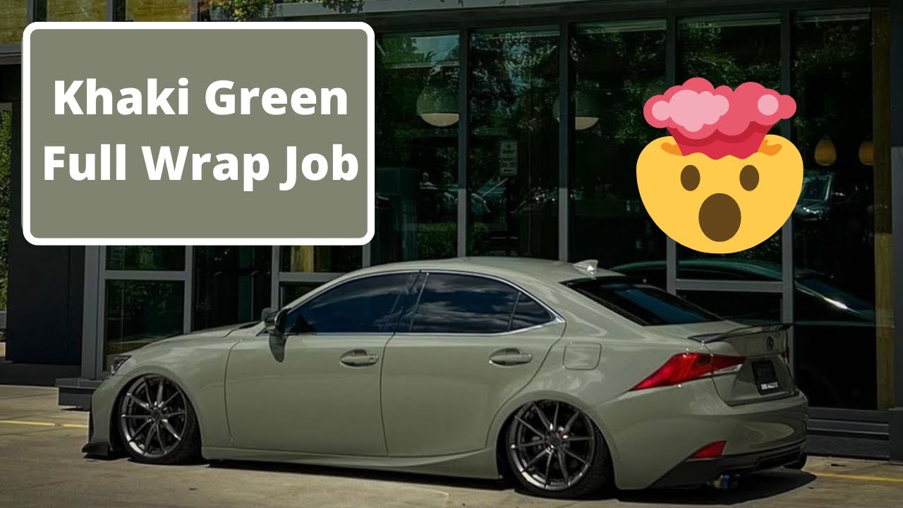 Lexus is300 Full Wrap Khaki Green (TeckWrap) - YouTube