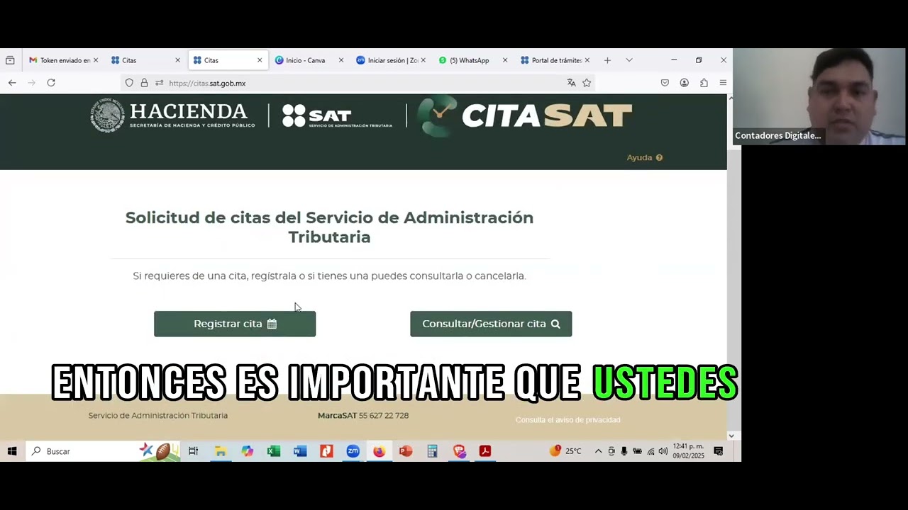 CITA SAT para Inscripción al RFC paso a paso - YouTube