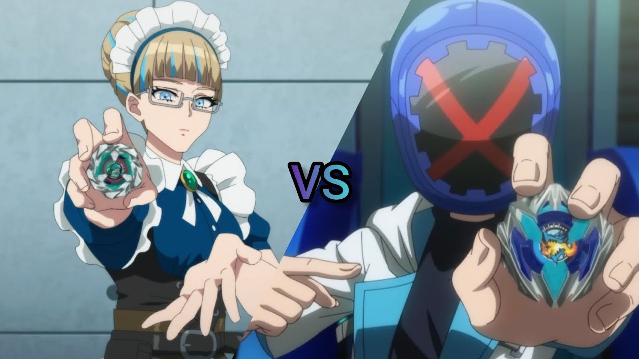 BEYBLADE X Meiden Meiko VS Kamen X (Kurosu Ekusu)/베이블레이드 X 메이덴 메이코 VS ...