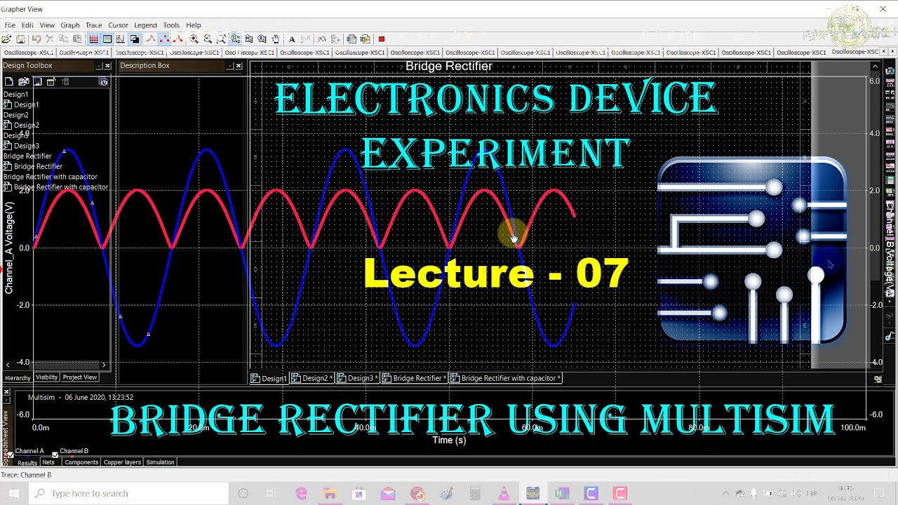 FULL WAVE BRIDGE RECTIFIER WITH AND WITHOUT CAPACITOR FILTER - MULTISIM ...