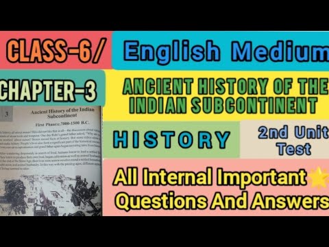 class-6(English Medium)history chapter 3//wbbse class-6 history chapter ...
