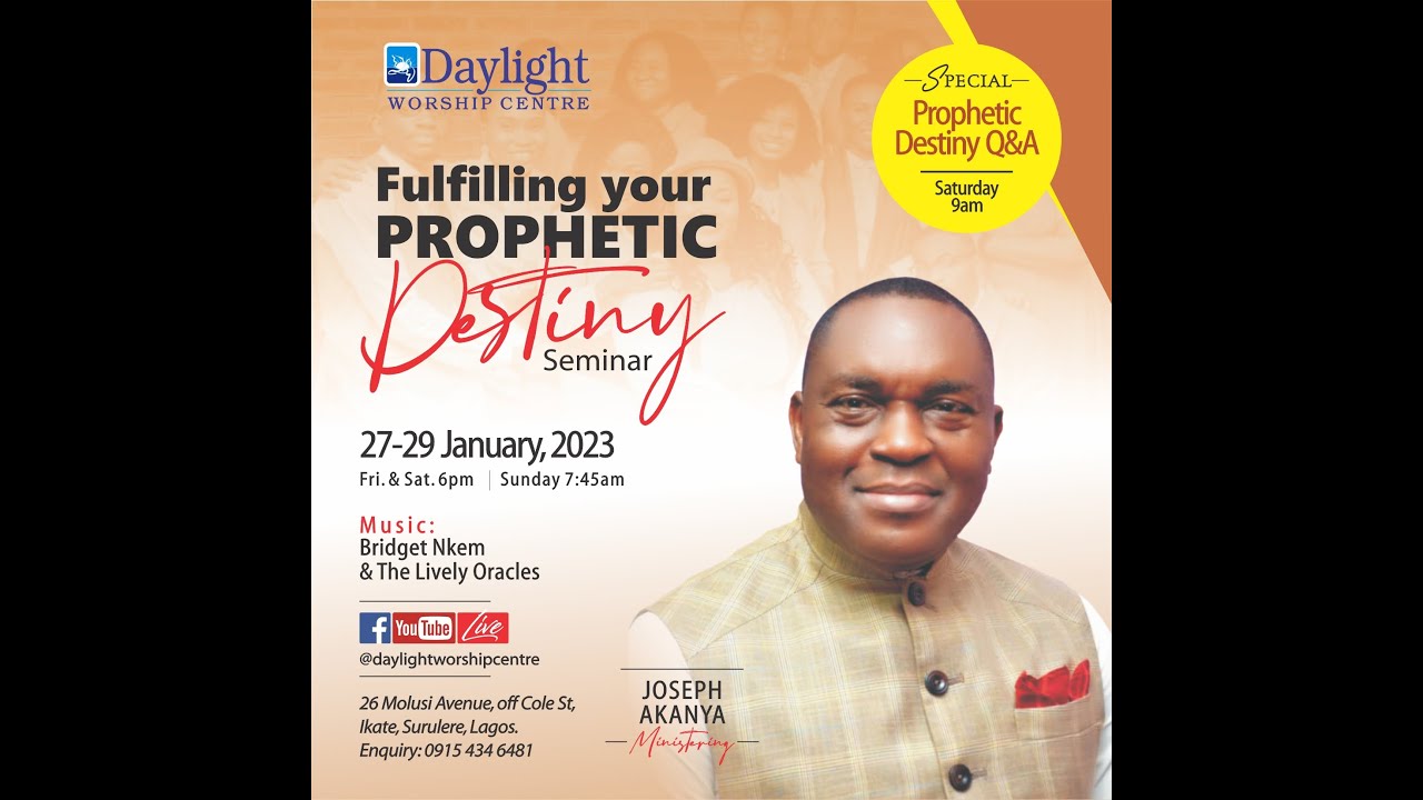 Fulfilling Your Prophetic Destiny 2023 day 3 - YouTube
