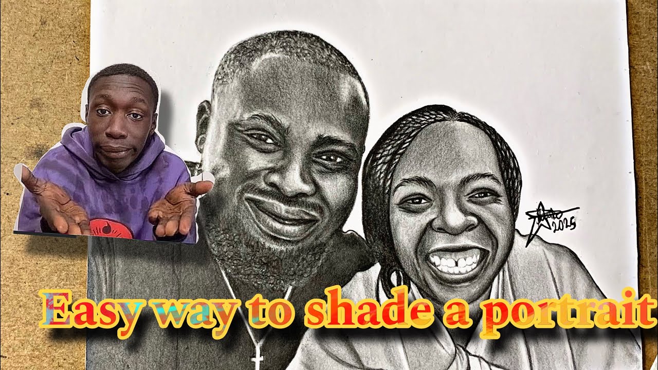 Easy way to shade a portrait ️ - YouTube