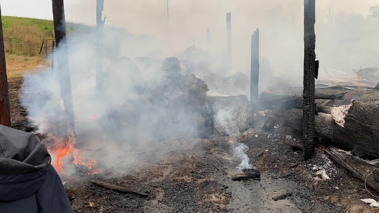 Buncombe County barn fires - YouTube