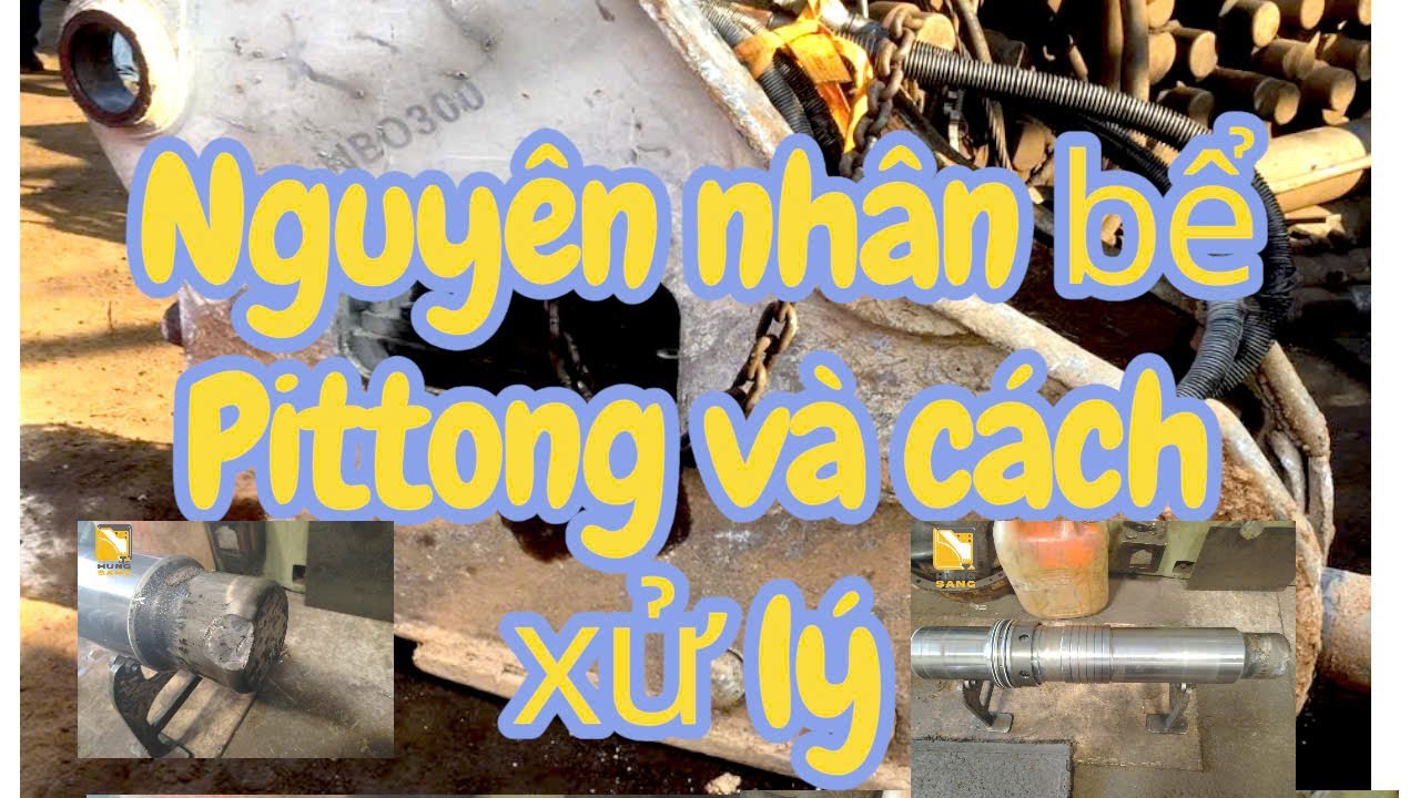 Nguyên nhân và cách xử lý khi bị bể Pittong búa phá đá thủy lực. - YouTube