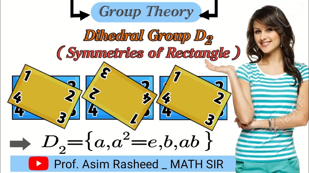 Rotation and Reflection of Symmetry Rectangle _ Dihedral group D2 - YouTube