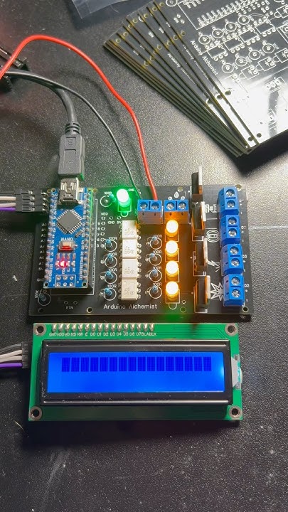 Working custom Arduino circuit board build and test #shorts - YouTube