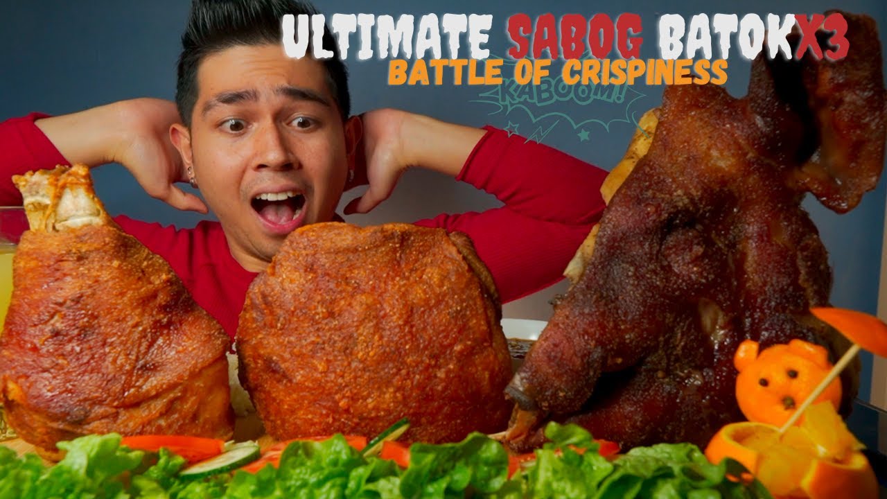 ULTIMATE SABOG BATOK MUKBANG | CRISPY PATA, CRISPY ULO, CRISPY PORK ...