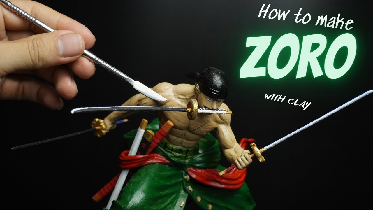 Sculpting RORONOA ZORO /One piece -Timelapse - YouTube