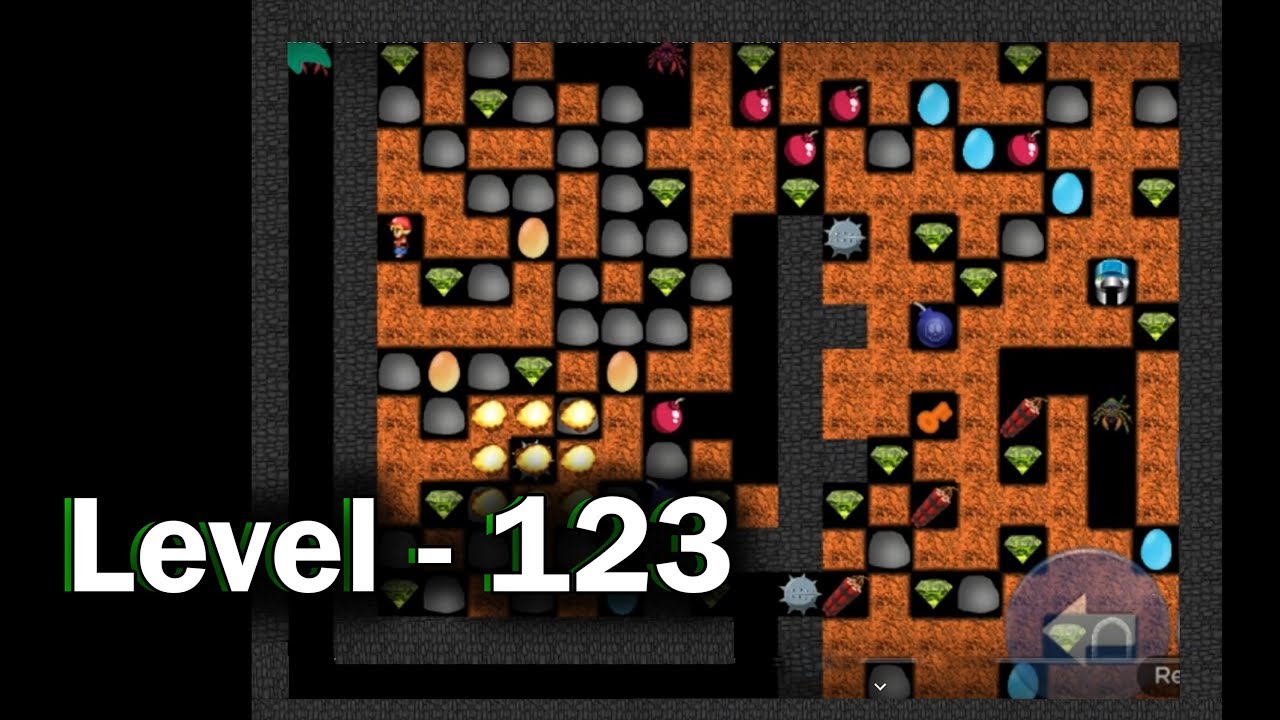Diamond mine level 123 collected all 30 diamonds - YouTube