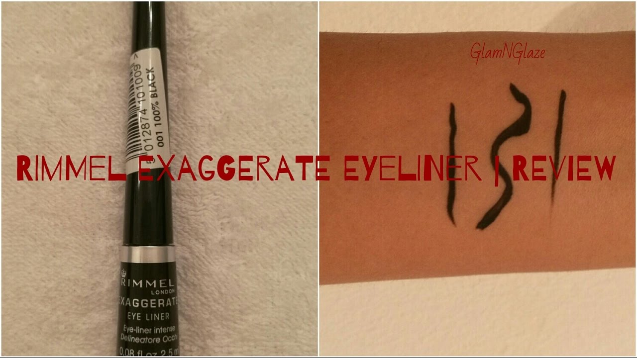 Rimmel Exaggerate Liquid Eyeliner | Review - YouTube
