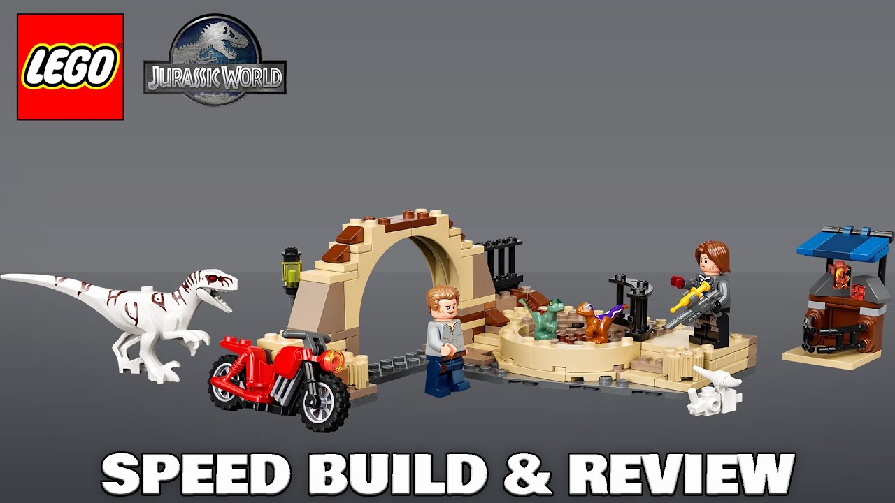 LEGO Jurassic World Atrociraptor Dinosaur Bike Chase (76945) Set Build ...