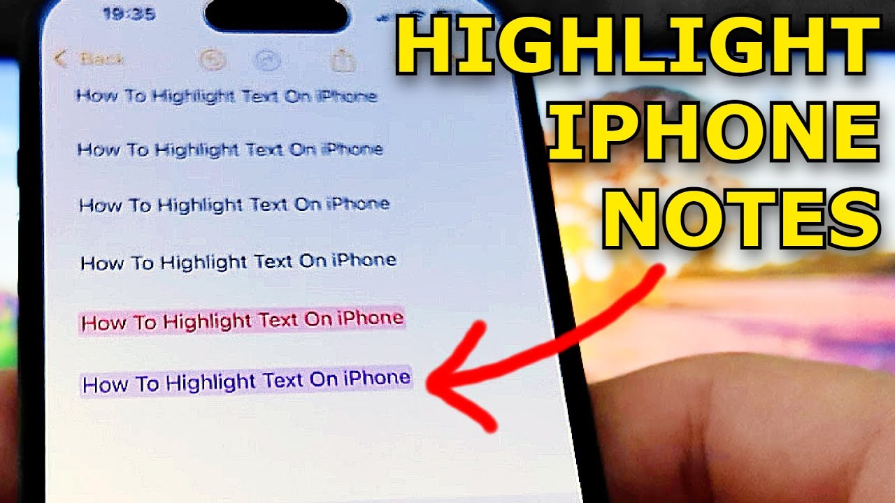 How To Highlight Notes On iPhone — EASY GUIDE - YouTube