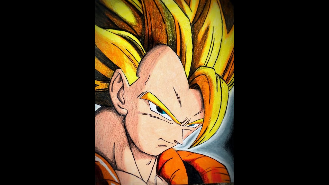 Como dibujar a Gogeta / how to draw Gogeta - YouTube