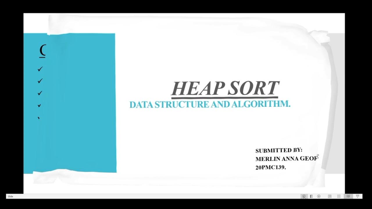 Explain heap sort with example. - YouTube