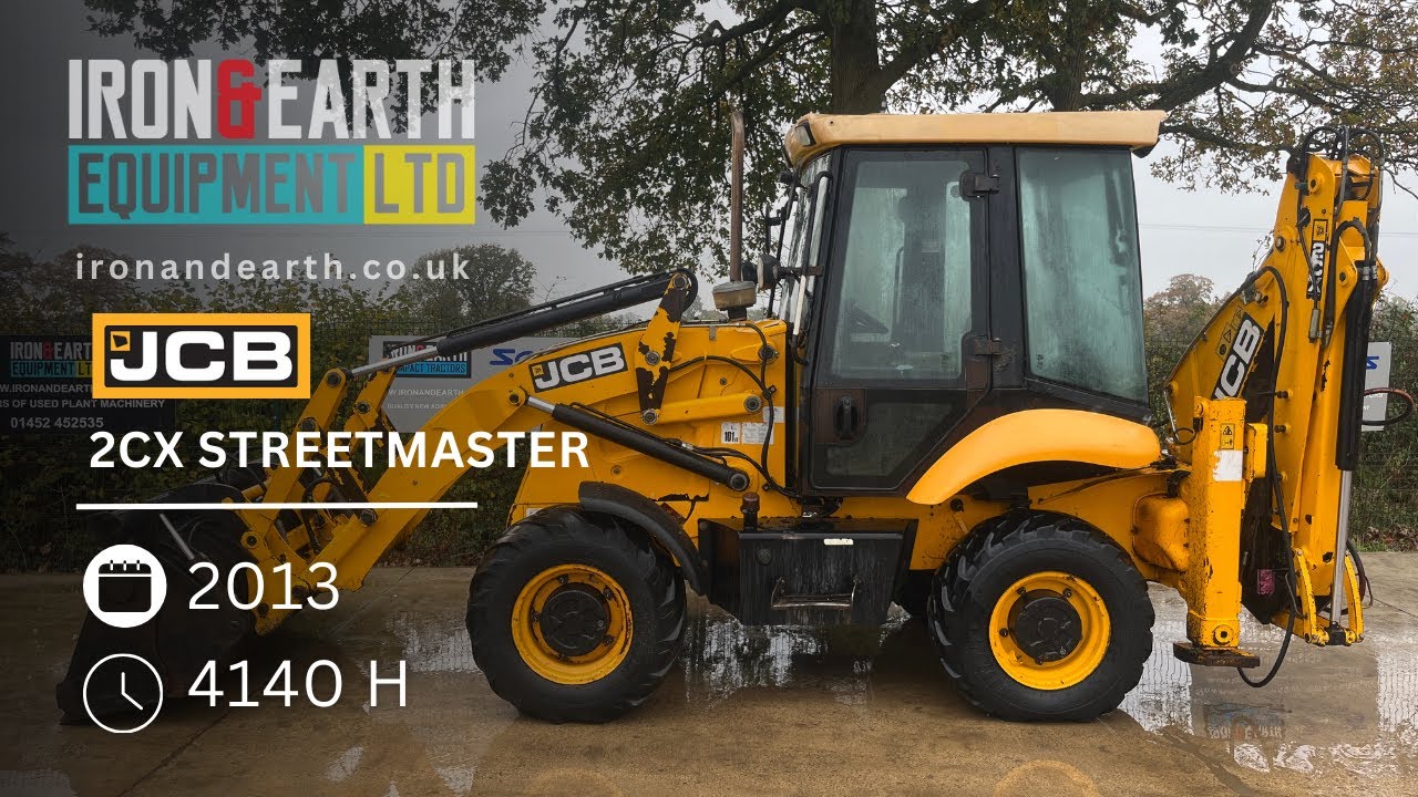 2013 JCB 2CX Streetmaster Front Loader - YouTube