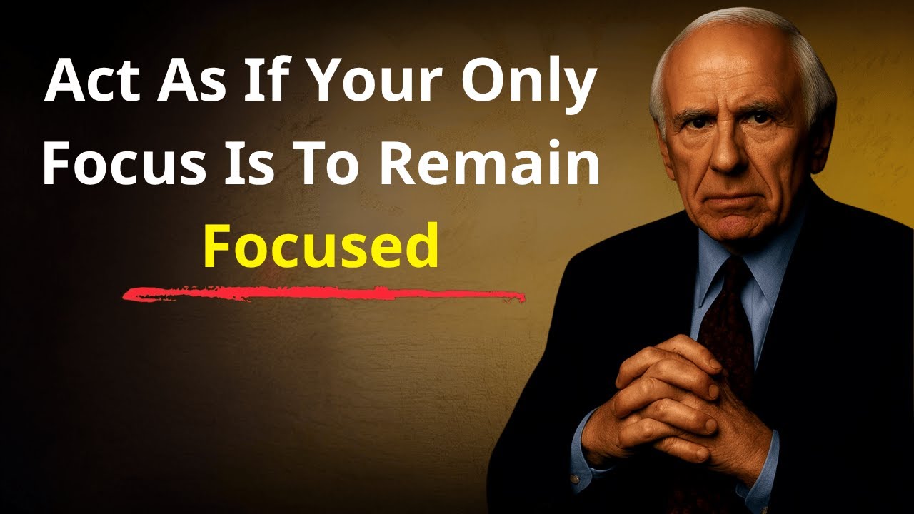 Act As If Your Only Focus Is To Remain Focused | Jim Rohn Purpose - YouTube