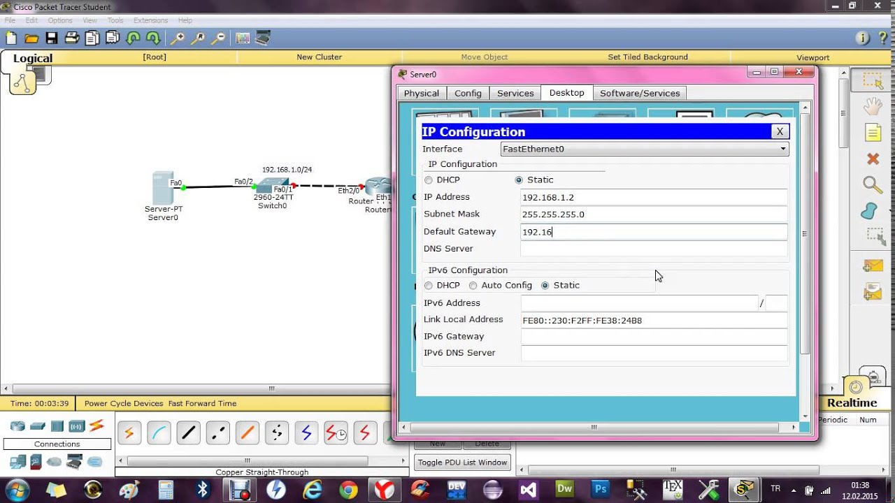 Cisco Packet Tracer#4 (DHCP, Router, Switch) - YouTube