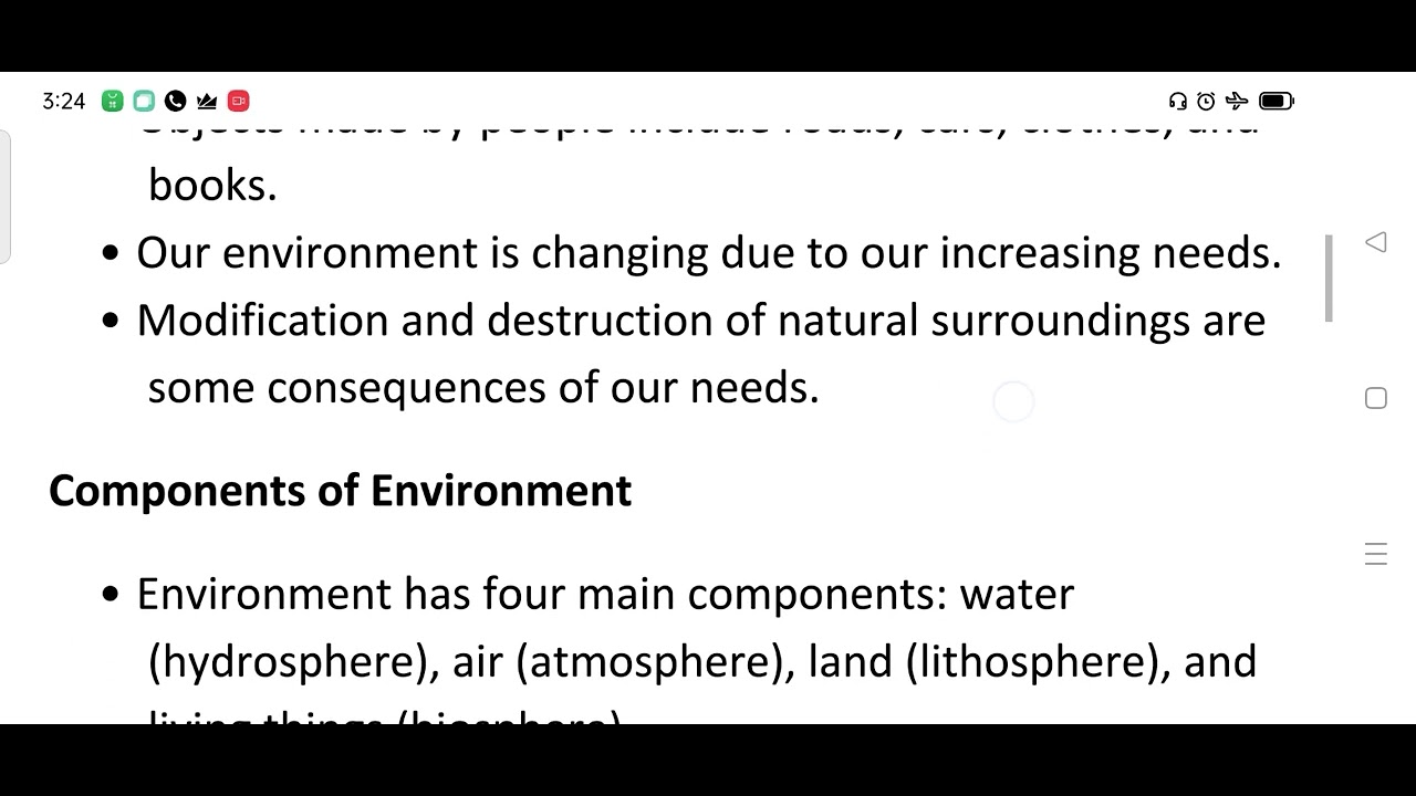 Environment p1 [7th Geography Chapter 01] - YouTube