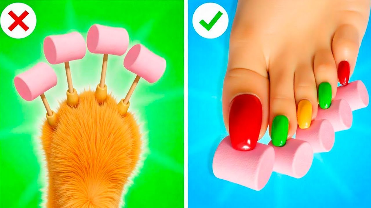 WHY THE CAT SCRATCHED? 🐾 Makeover With Beauty Gadgets and Hacks By Meow ...