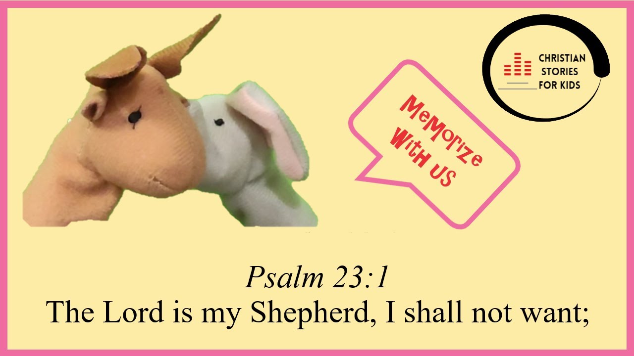 Bible Verse for Children - Psalm 23:1 - YouTube