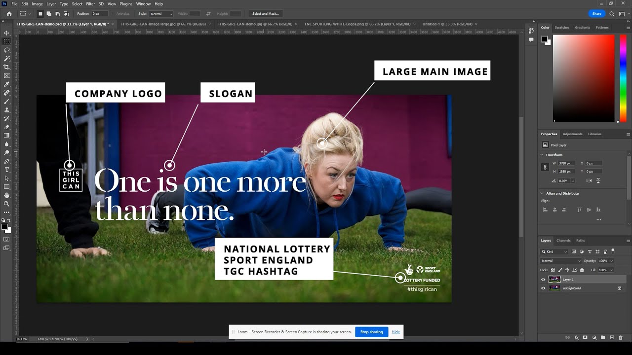 This Girl Can advert tutorial - Adobe Photoshop Demonstration - YouTube