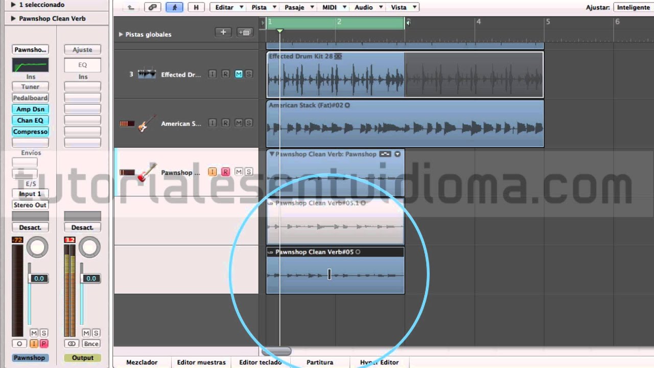 21 Desempaquetando Tomas - Tutorial Logic Pro Audio1 en Español - YouTube