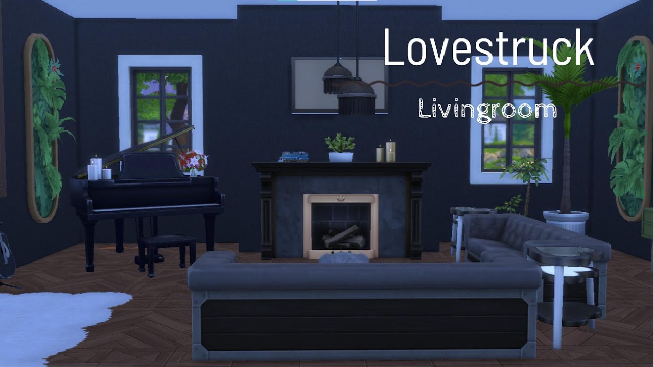 Lovestruck Livingroom - Sims 4 Speed Build (No CC) - YouTube