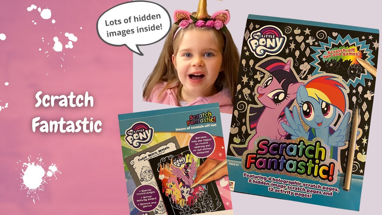 My Little Pony Scratch Fantastic Activity Book Unboxing | Sophie ...