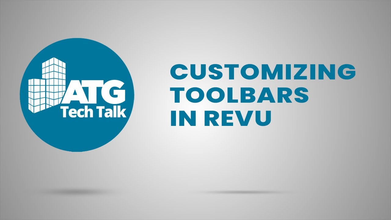 Customizing Toolbars in Revu - YouTube