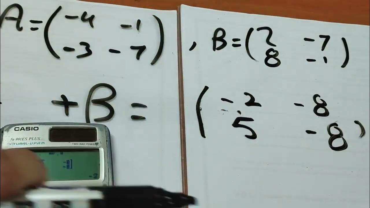 secondary 1 using calculator to find adding , subtracting , multiple matrices second term 2023 ...