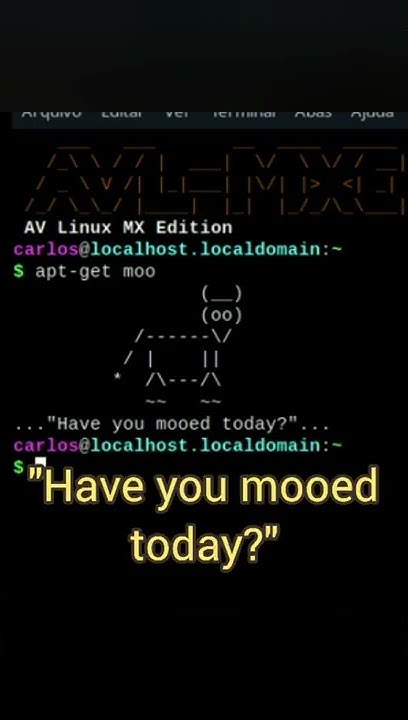 🔥COMANDO LINUX APT-GET MOO [ PODERES DE SUPER VACA ] linux commands - YouTube