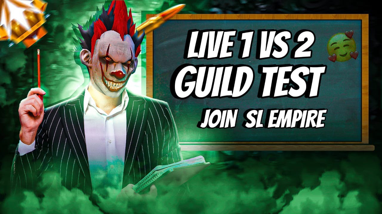 Free Fire Live Guild Test|1 Vs 2 Guild Test|#classyfflive# ...