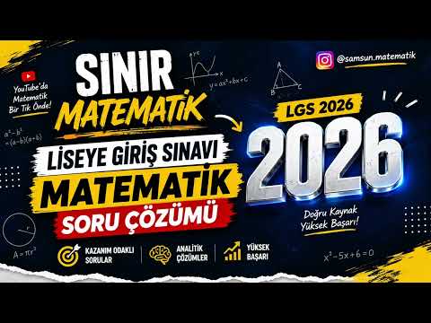 2026 LGS Matematik Çözümleri Tek Parça (1-20 Tüm Sorular)