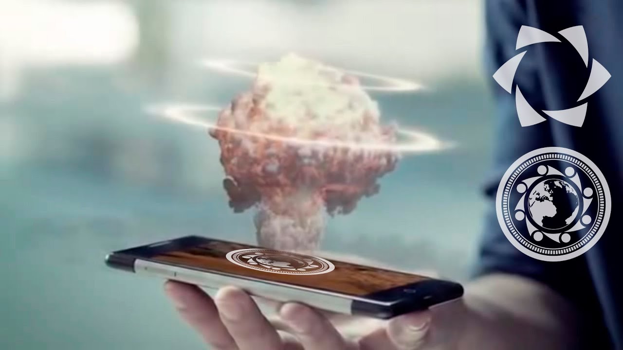 Teléfono celular con pantalla HOLOGRÁFICA! - YouTube