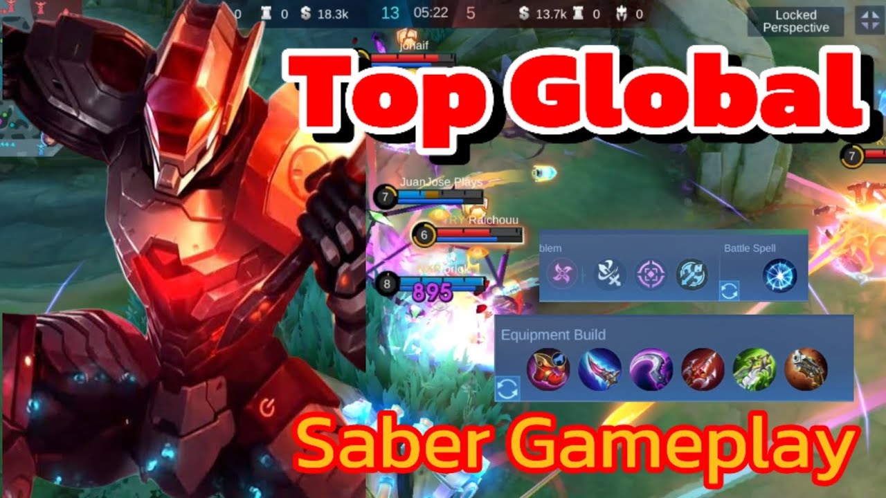 Roam Saber Gameplay || TOP GLOBAL || MLBB - YouTube