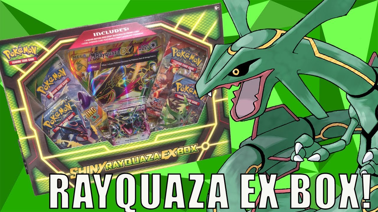 SHINY RAYQUAZA COLLECTION BOX : POKEMON PACK OPENING - YouTube