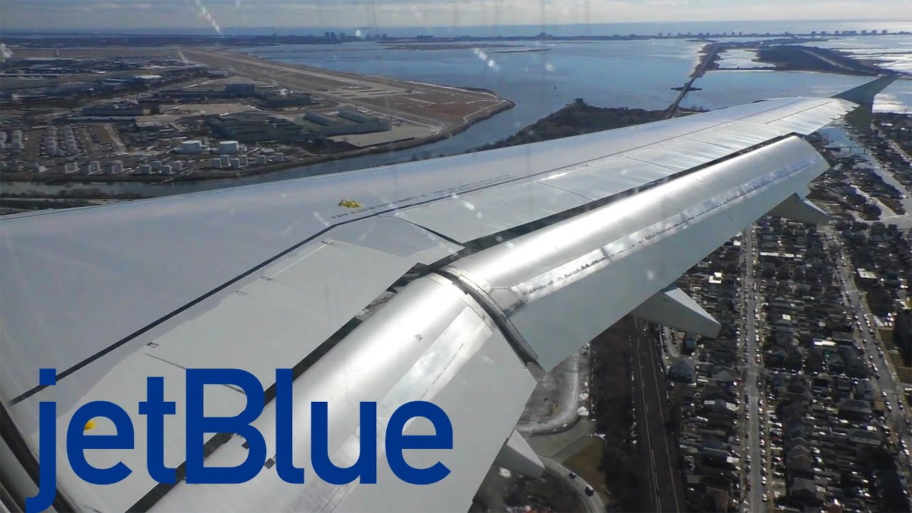 JetBlue Airways Airbus A320 BEAUTIFUL VIEWS on Approach & Landing in ...