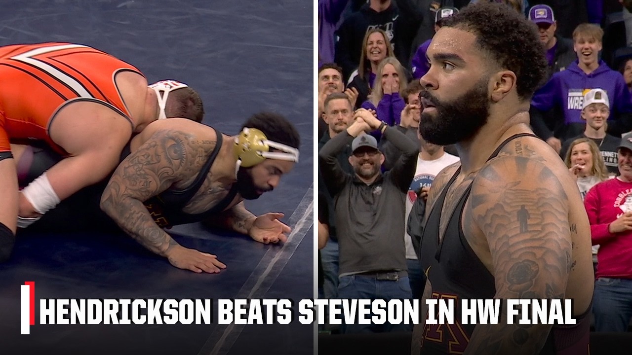 Gable Steveson STUNNED by Wyatt Hendrickson in final seconds of HW ...